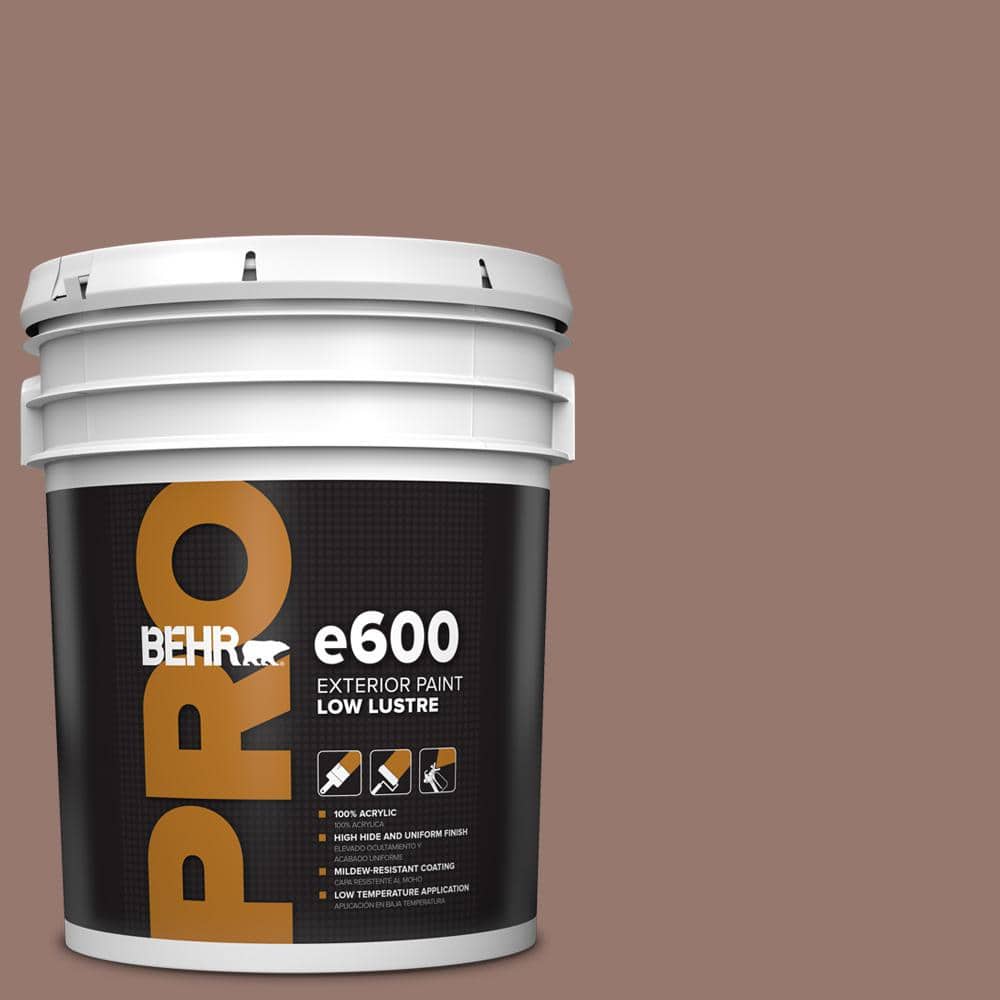 BEHR PRO 5 gal. #N160-5 Chocolate Delight Low Luster Exterior Paint ...