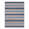Hampton Bay Poolside Stripes 5 ft. x 7 ft. Indoor/Outdoor Area Rug ...