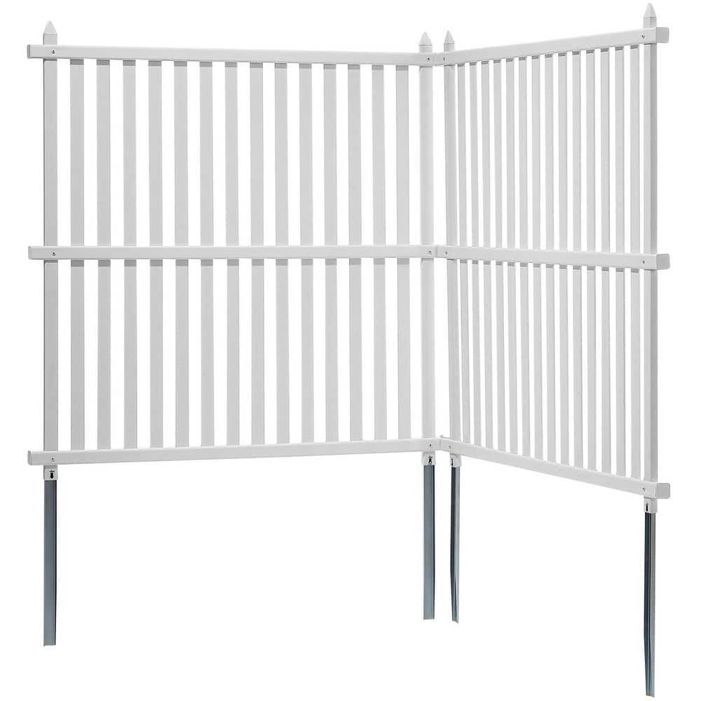 SVOPES 48 in. W x 48 in. H Vinyl Privacy Fence Panels, Outdoor Privacy ...
