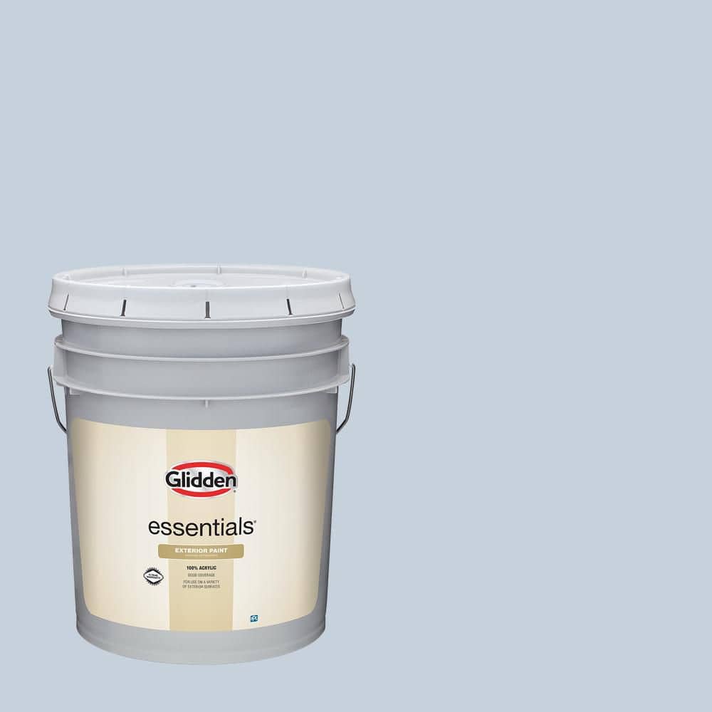 Glidden Essentials 5 gal. PPG1163-2 Memory Lane Satin Exterior Paint ...