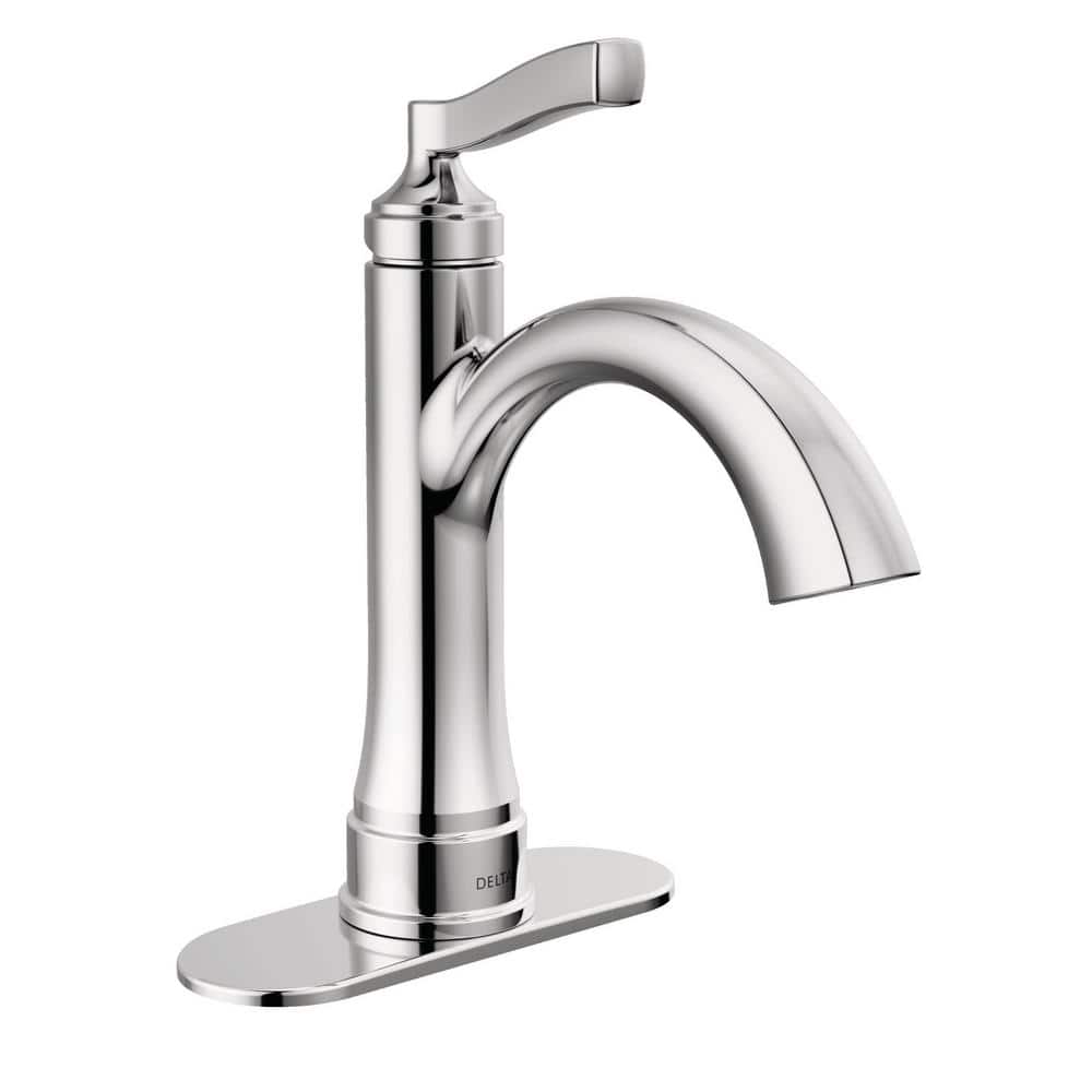 Delta Faryn Single Handle Single Hole Bathroom Faucet in Polished ...