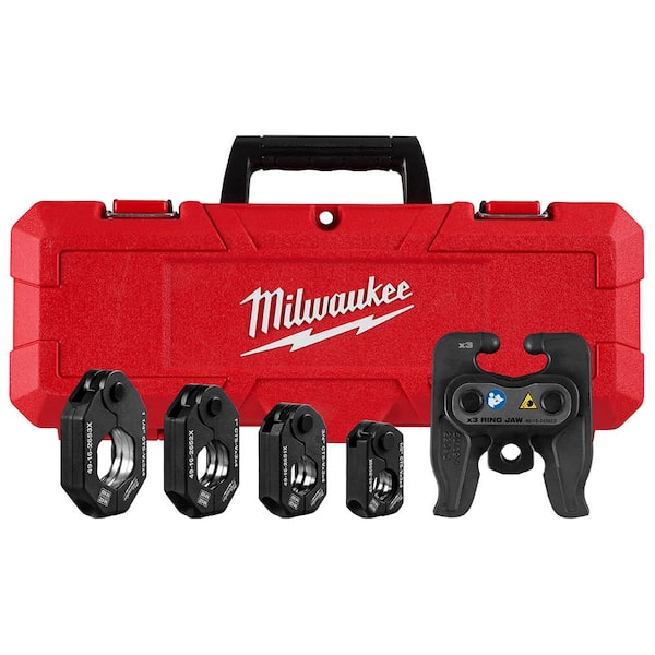 Milwaukee 1/2 in. - 1-1/4 in. CTS-V Pivoting Press Ring Kit for M12 ...