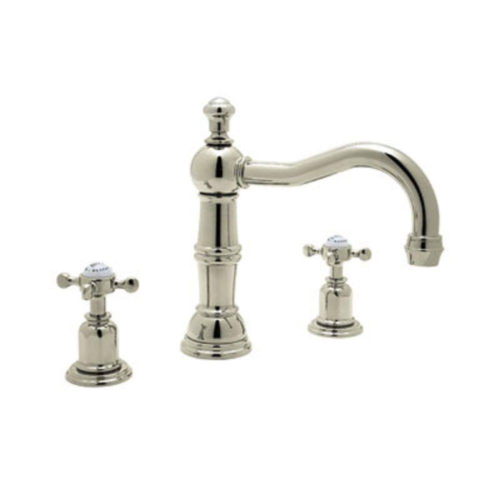 PERRIN & ROWE Edwardian 8 in. Widespread 2-Handle Bathroom Faucet in ...