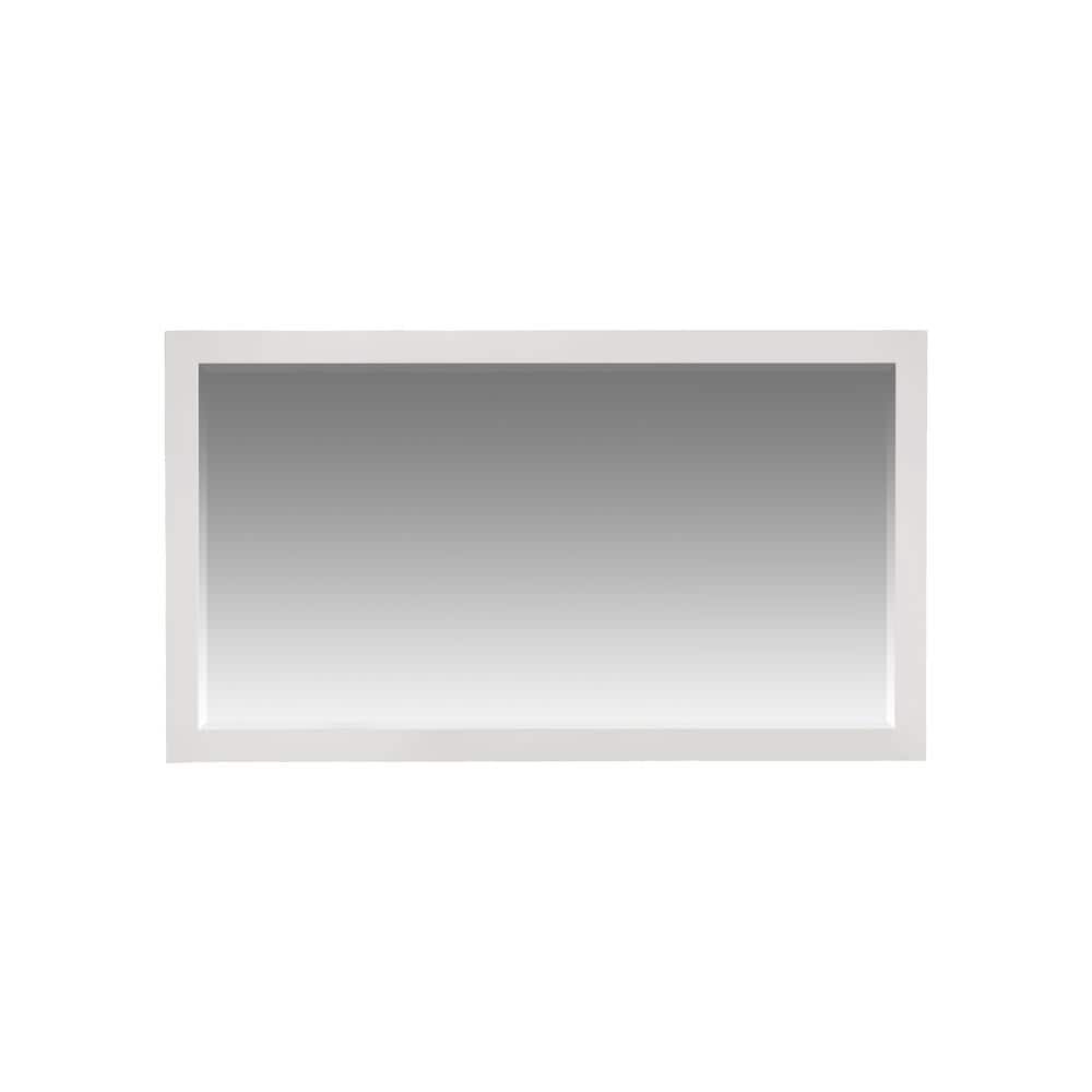 Legion Furniture 56 in. W x 31.5 in. H White Finish Mirror, Rectangular, Frameless, Wall mounted ...