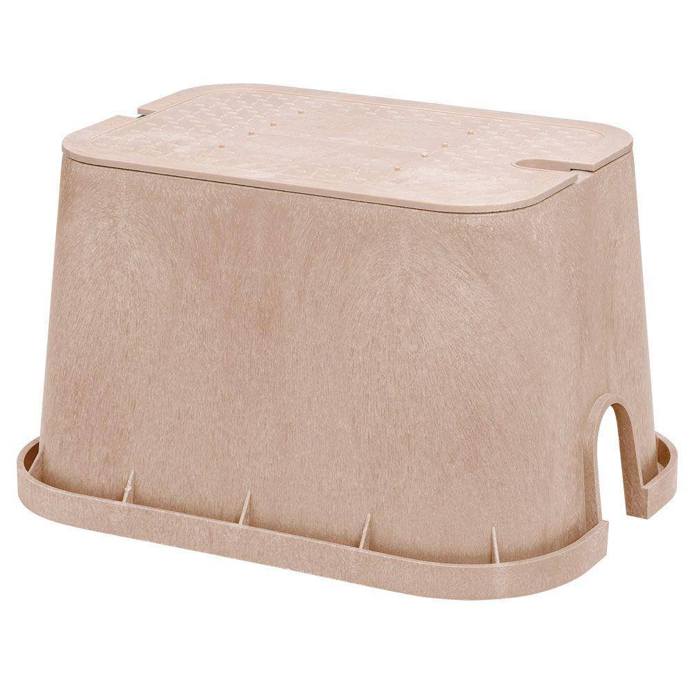 Orbit 12 in. Standard Valve Box in Sand Color 53712 - The Home Depot