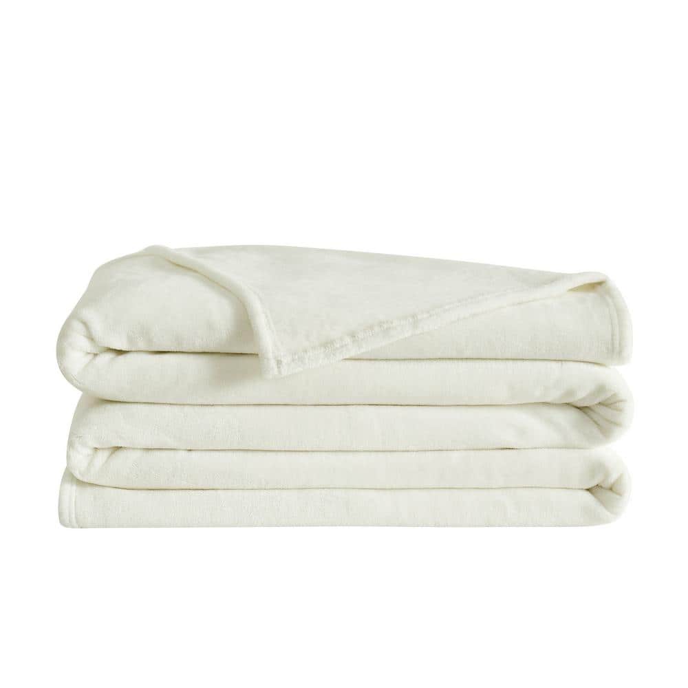 Truly Soft Velvet Plush Ivory Family Throw Blanket BK3167IV-4500 - The ...