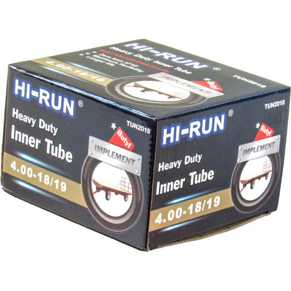 Hi-Run 4.00-18/19 Tube with Straight TR15 Valve TUN2018 - The Home Depot