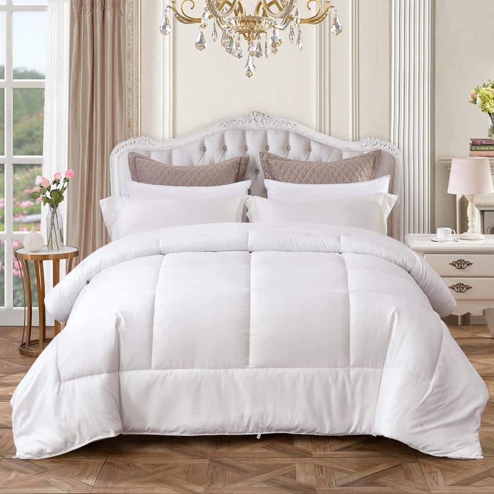 JML Quilted White King Down Alternative Comforter Comforter01-K - The ...
