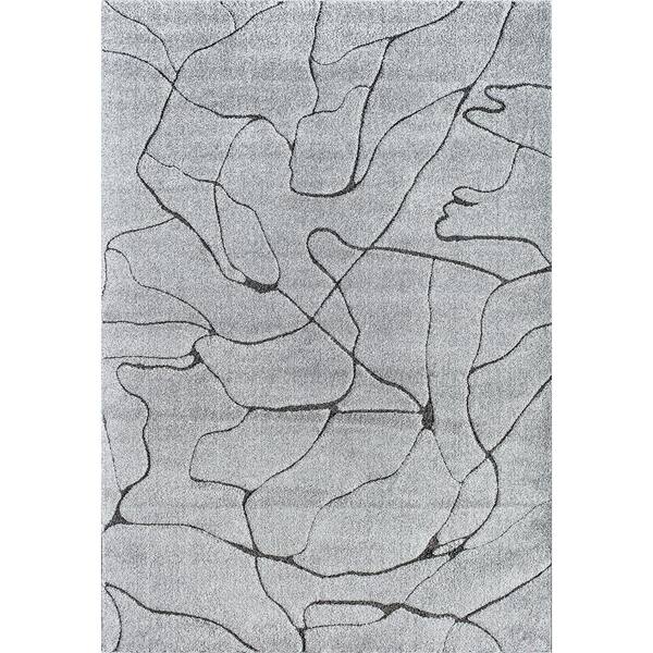 CosmoLiving by Cosmopolitan Cadence Granite 2'x4' Contemporary Gray ...