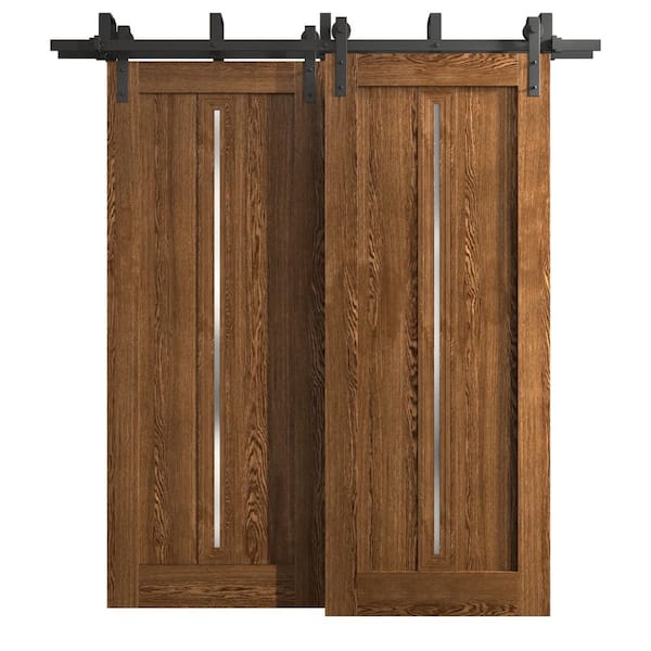 Sartodoors 48 in. x 80 in. Marble Oak Color Solid Wood Barn Door Slab ...