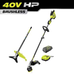 RYOBI 40V HP Brushless 17" Cordless Attachment Capable String Trimmer ...