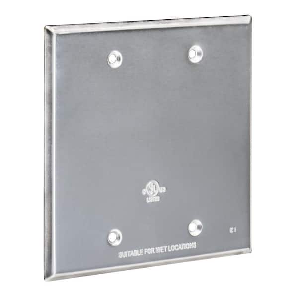 Southwire Weatherproof Double Gang Blank Cover with Gasket (100-Pack ...