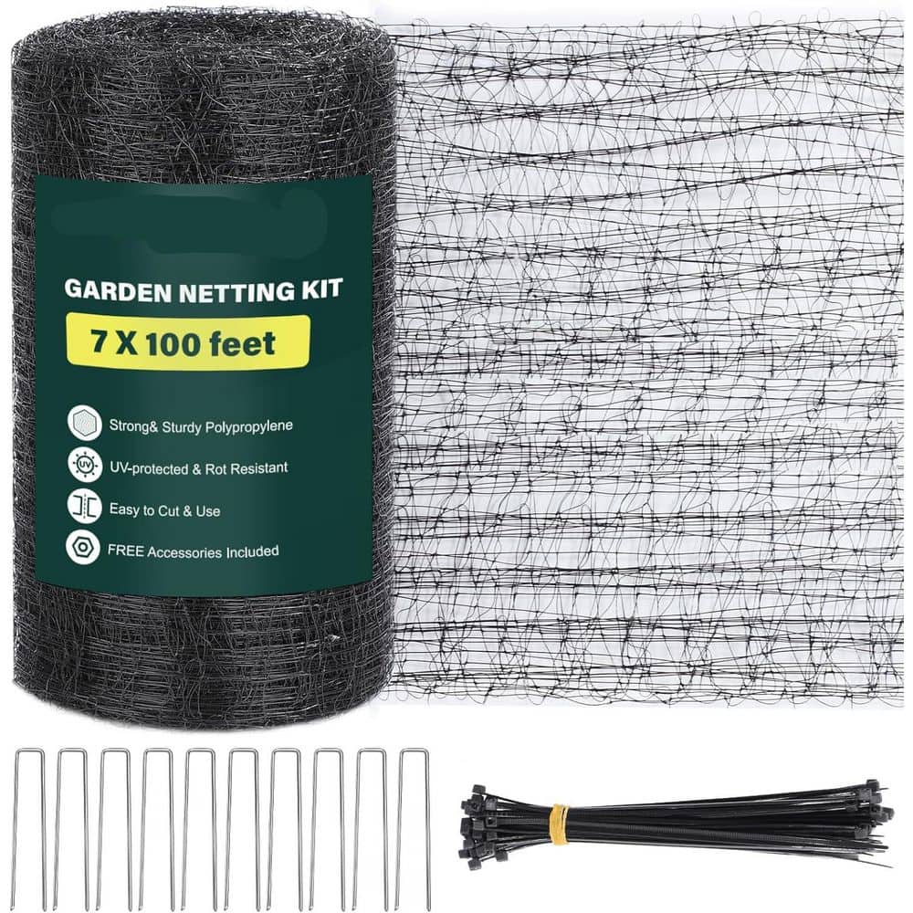 FAWEY TRED INC 100 ft. (L) x 7 in. (H) Plastic Deer Fence Privacy ...