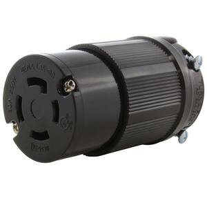AC WORKS NEMA L15-30P 3-Phase 30 Amp 250V 4-Prong Locking Male Plug with UL, C-UL Approval ...