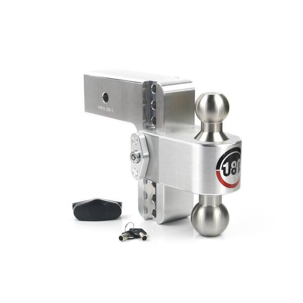 Weigh Safe 180 Hitch - 6" Adjustable Trailer Hitch for 3" Receiver w ...