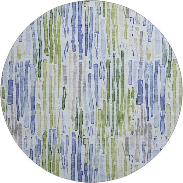 Addison Rugs Mayfield Premium Machine Washable Abstract AMF1684 Sky 8 ...