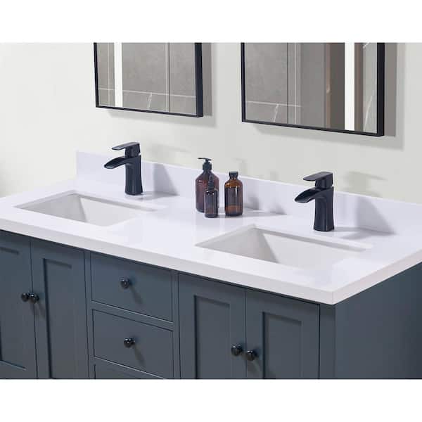 Altair Caorle 61 in. W x 22 in. D Engineered Stone Composite Vanity Top ...