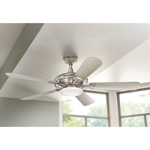 Fairhaven 52 In Indoor Brushed Nickel Ceiling Fan With Light Kit ...