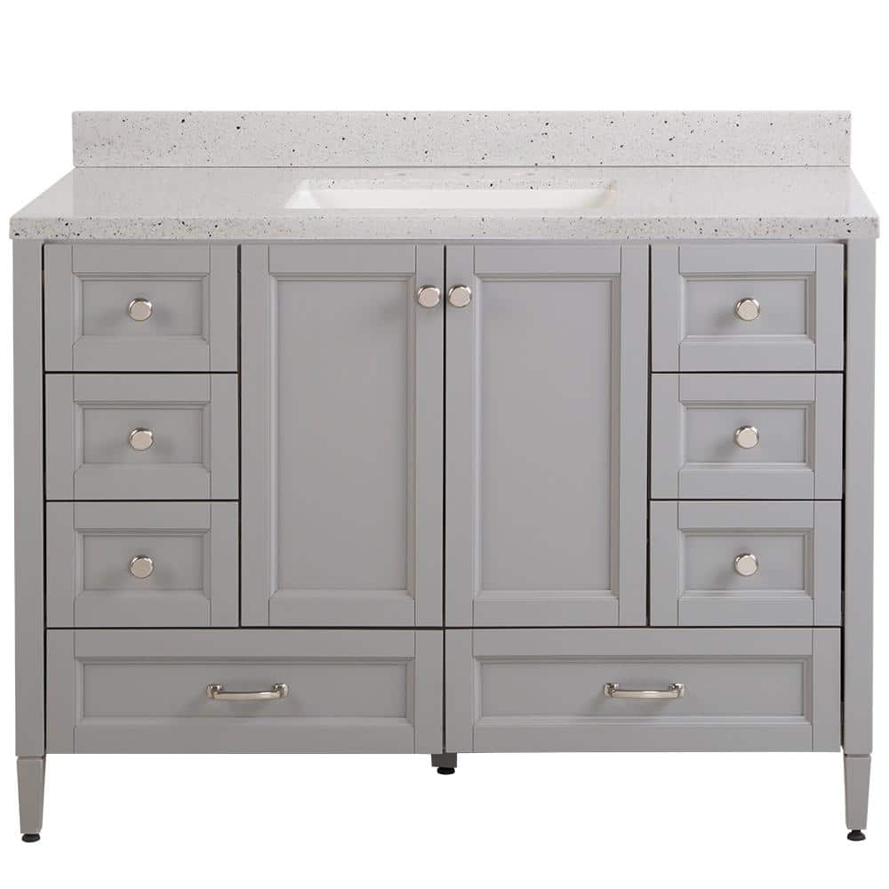 Home Decorators Collection Claxby 49 in. W x 22 in. D Bath Vanity in ...