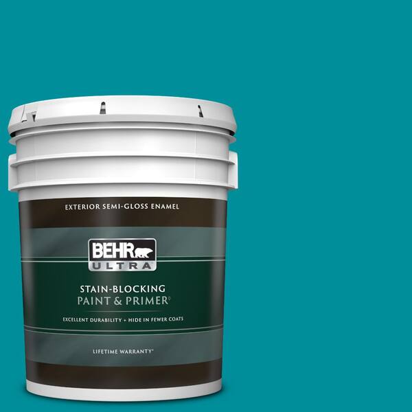 BEHR ULTRA 5 gal. #P470-6 Bella Vista Semi-Gloss Enamel Exterior Paint ...