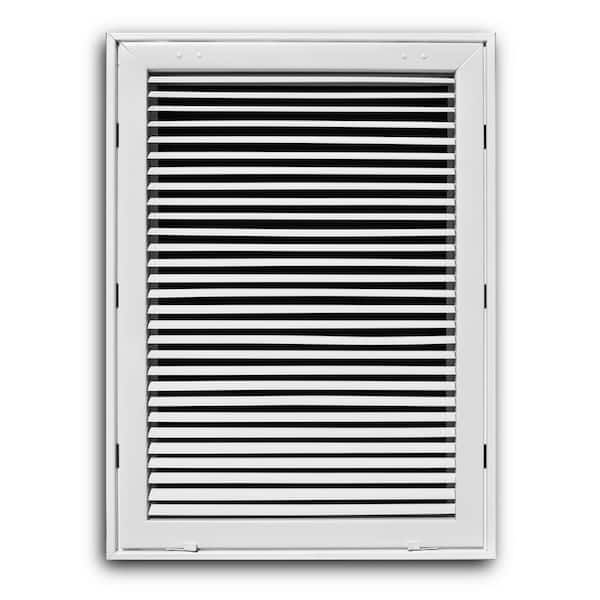 TruAire 18 in. x 24 in. White Aluminum Fixed Bar Return Air Filter ...