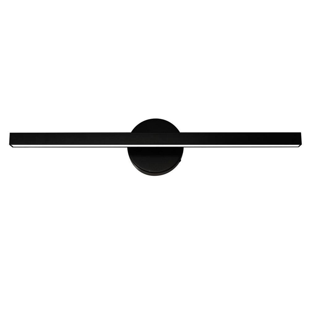 E ENERGETIC LIGHTING 22.8 in. Black LED Vanity Light Bar 5CCT Dimmable ...