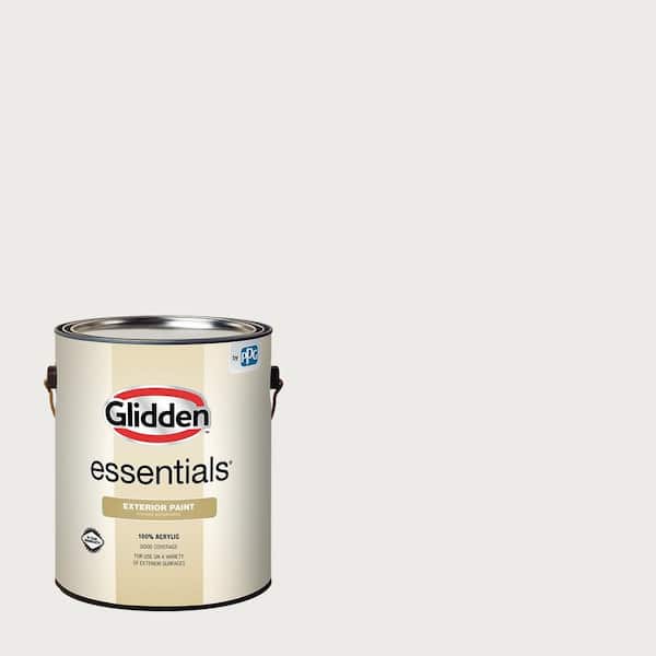 Glidden Essentials 1 gal. PPG1002-1 Silver Feather Satin Exterior Paint ...