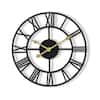 Sorbus Black Analog Metal Lighted Wall Clock CLK-WAL30 - The Home Depot