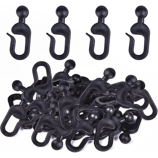 Misopily 36-Pack Plastic Hooks for Gazebo Curtains and Mosquito Netting ...