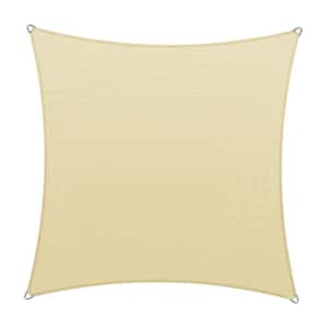 Shade Mart Pro Ring 18 ft. x 18 ft. Square Sun Shade Sail Black SPR ...