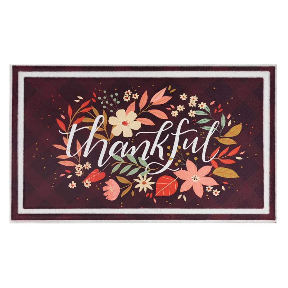 Home Accents Holiday Thankful for Fall 18 in. x 30 in. Harvest Supreme ...