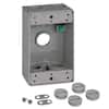 Commercial Electric 1-Gang Metal Weatherproof Electrical Outlet Box ...