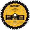 DEWALT 7-1/4 in. 24-Tooth Circular Saw Blade DWA171424 - The Home Depot