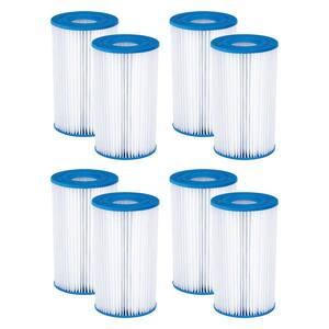 Summer Waves 8.75 in. Replacement Type D Pool and Spa Filter Cartridge ...