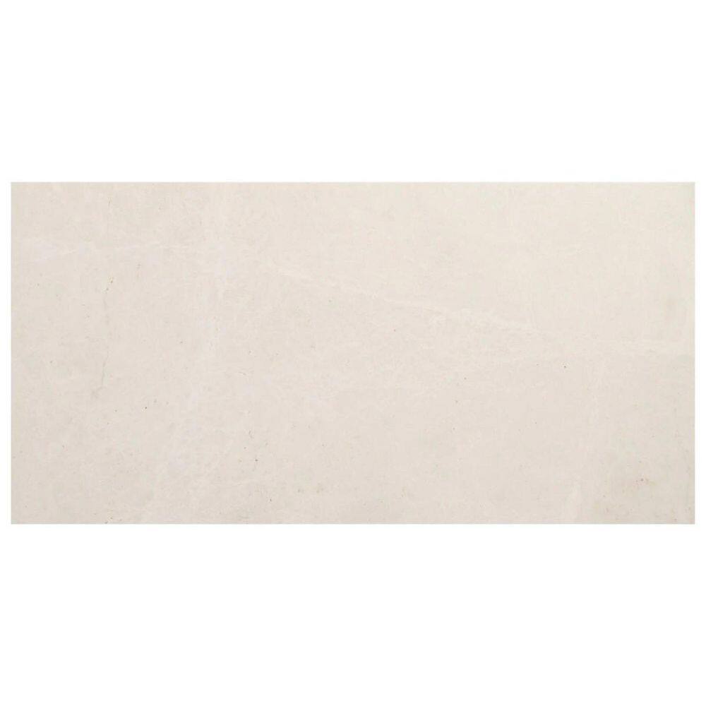 Ivy Hill Tile Vanilla Warm White 4 in. x 0.5 in. Polished Marble Floor ...