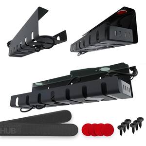 Vrbgify Seamless Under Desk Cable Management/Cable Organizer Tray (2 ...