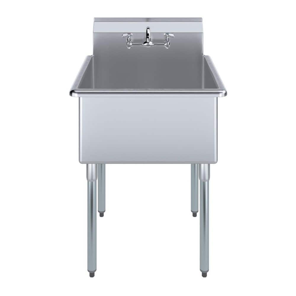 AMGOOD 30 Gal. 27 in. x 27 1/2 in. Chrome Finish Freestanding Laundry ...