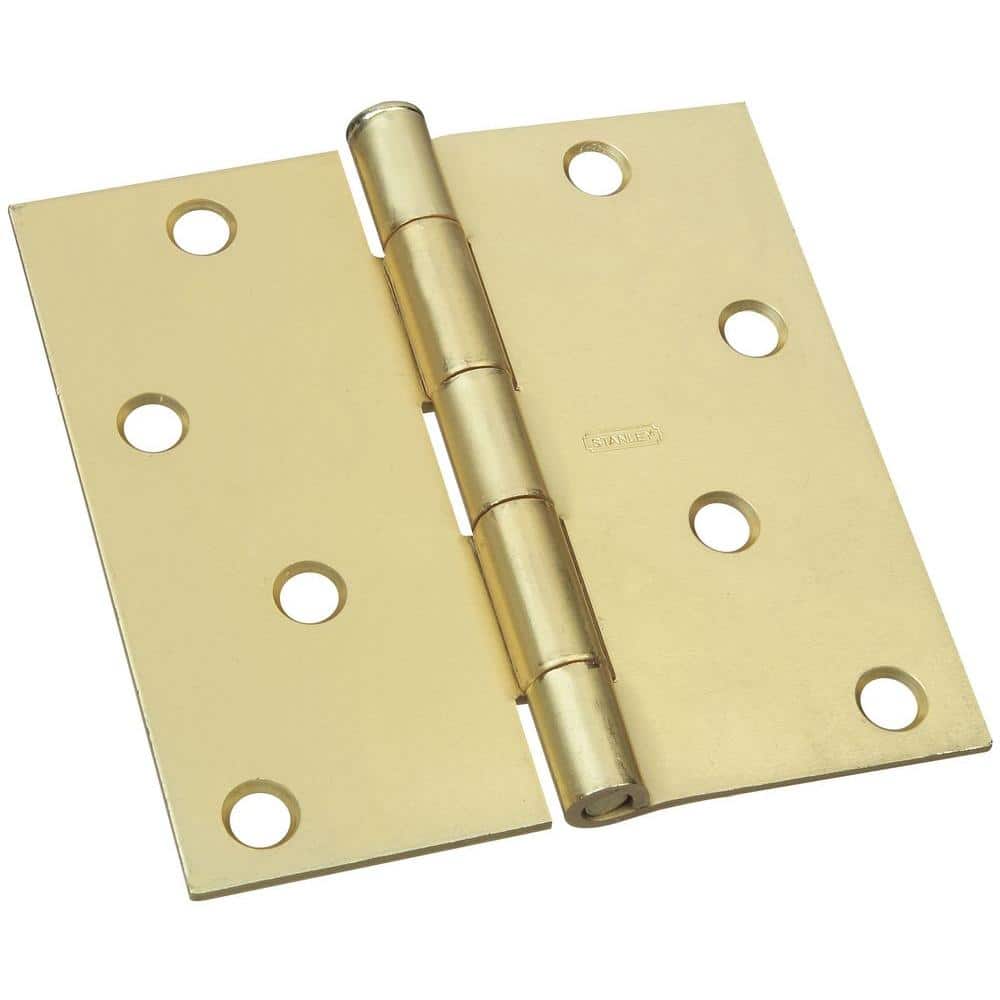 Stanley-National Hardware 4 in. x 4 in. Square Corner Residential Hinge ...