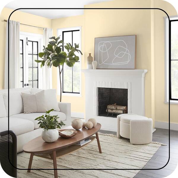 Behr Interior Paint Colors Lemon Ice IN THE MOMENT T18 15 | Behr Paint