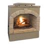 Cal Flame 59 in. Tile and Stucco Propane Gas Outdoor Fireplace 22 ...
