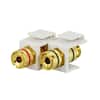 Commercial Electric Binding Posts - White (2-Pack) 5106-WH-BK/RD - The ...