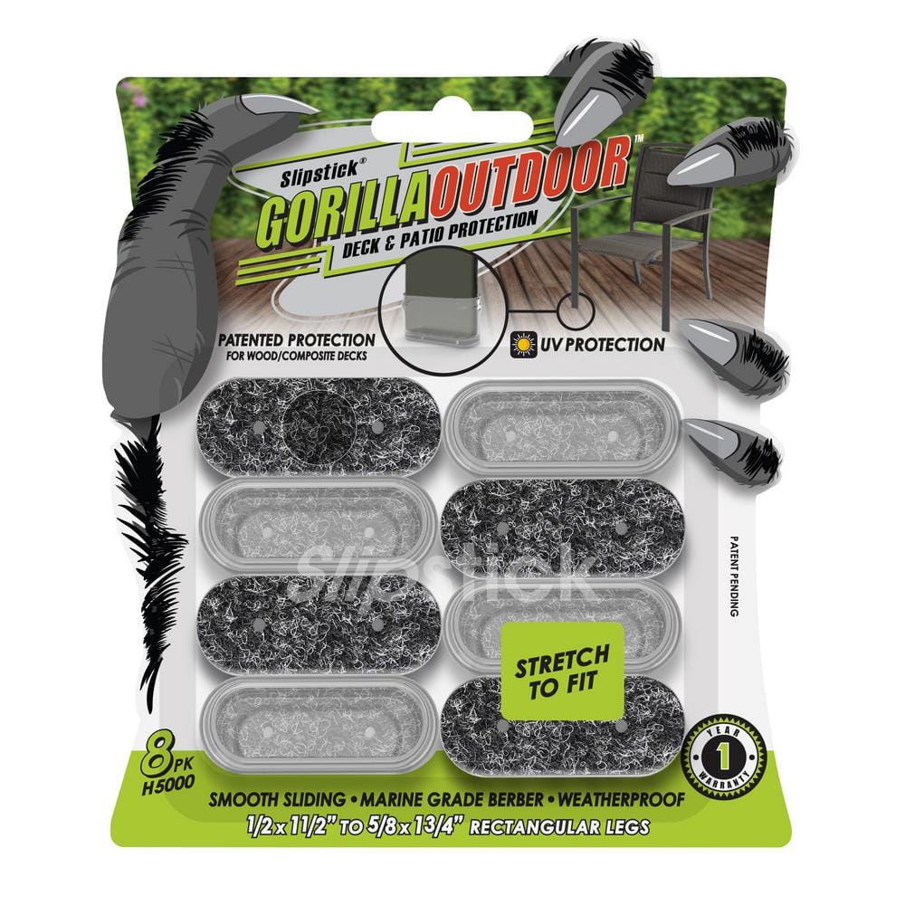 Gorilla Floor Protection Gorilla Outdoor Clear Sleeve Rect Small Pads ...