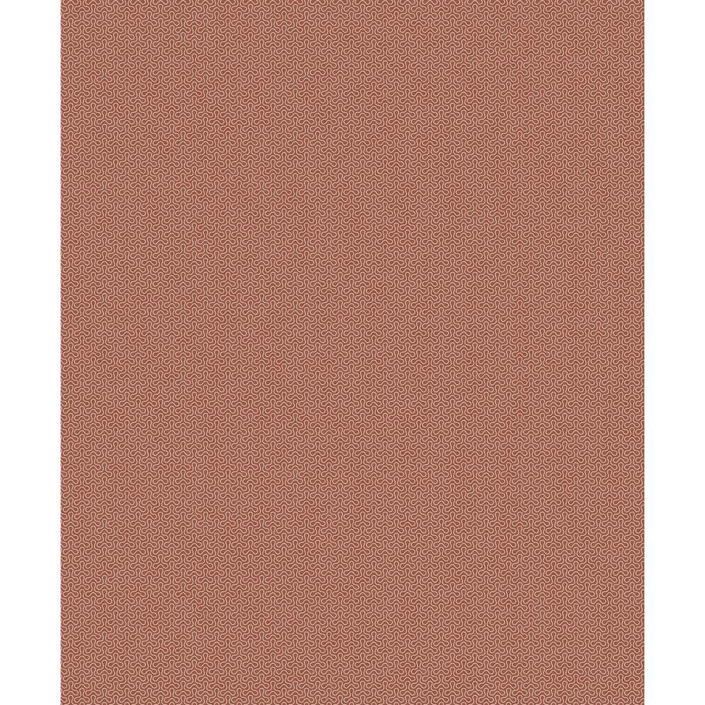 Seabrook Designs Terra Cotta Spiro Geometric Paper Non-Woven Unpasted ...