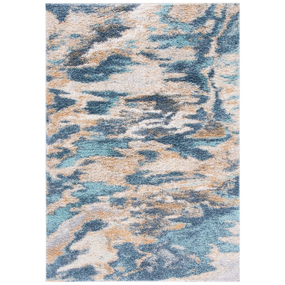 SAFAVIEH Calista 5 ft. x 8 ft. Blue/Gray Abstract Multicolor Area Rug ...