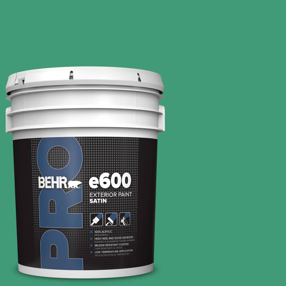 BEHR PRO 5 gal. #MQ6-42 Dancing Jewel Satin Exterior Paint PR64305 ...