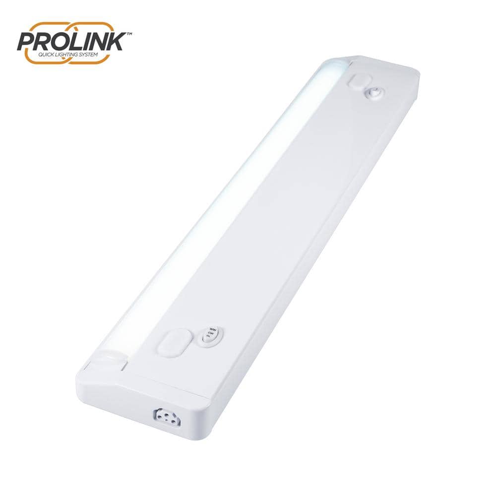 ULTRA PROGRADE ProLink Plug-in 18 in. LED White Under Cabinet Light ...