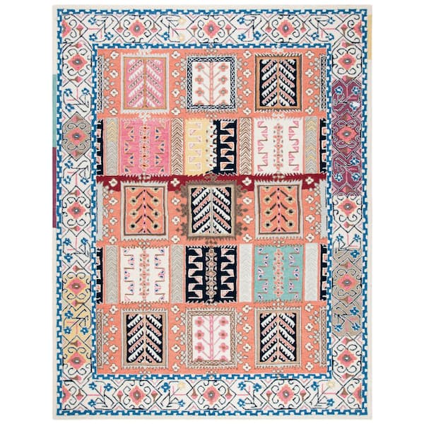 SAFAVIEH Bellagio 8 ft. x 10 ft. Ivory/Gold Geometric Aztec Area Rug ...