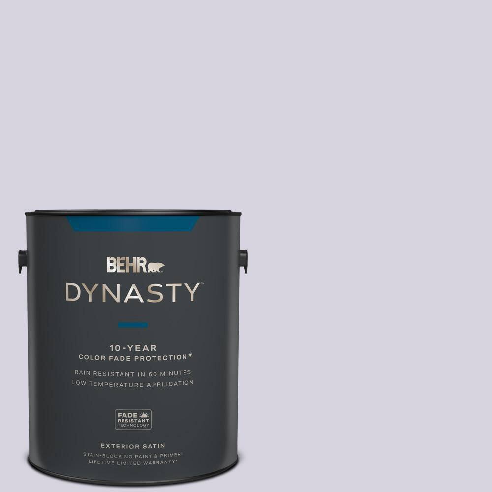 BEHR DYNASTY 1 gal. #650E-2 Lovely Lavender Satin Enamel Exterior Stain ...