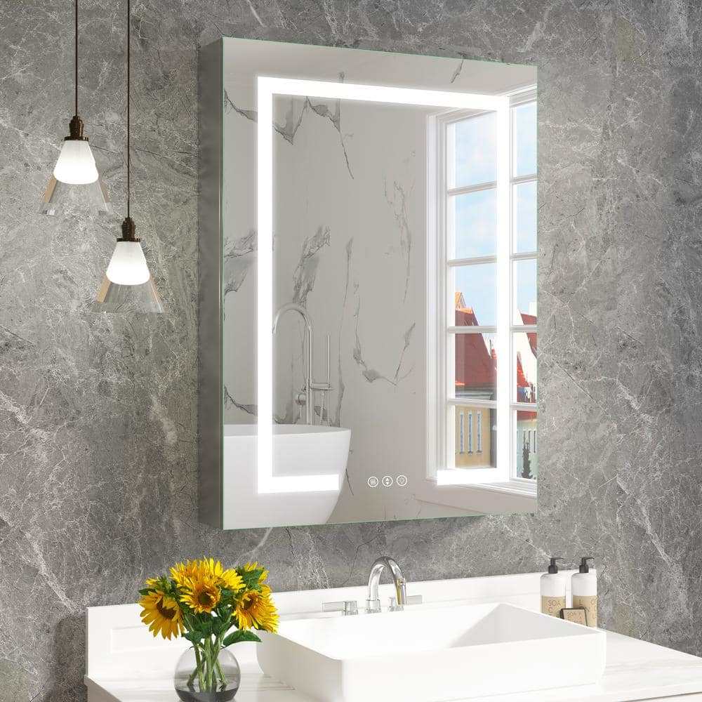 Reviews for Hpeytaire 32 in. W x 24 in. H Rectangular Aluminum Recessed ...