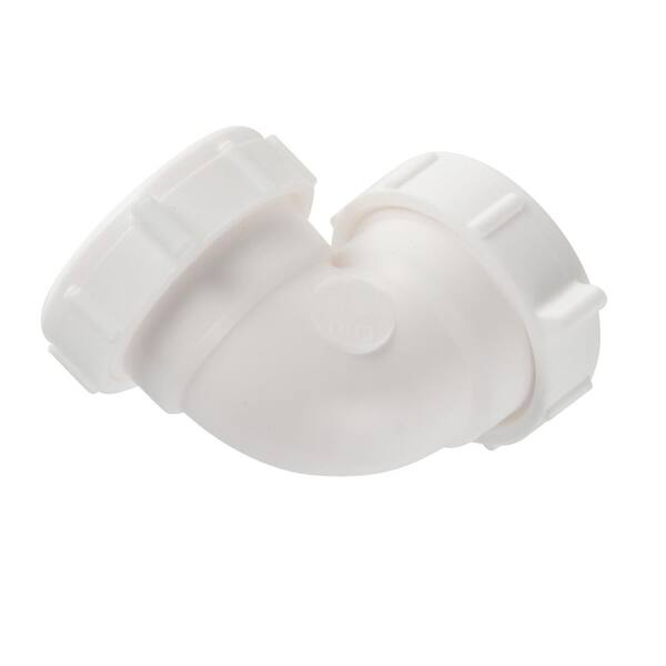 Everbilt 1-1/2 in. 90° Trap Elbow Plastic 101412A - The Home Depot
